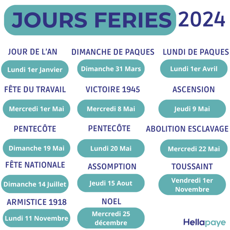 Jours fériés 2024 en Martinique - HELLAPAYE